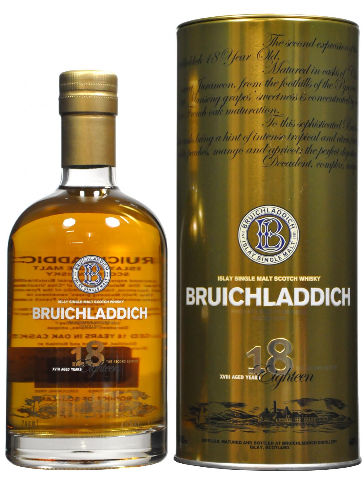Bruichladdich 18 Year Old 2nd Edition - Whisky Online Shop – Whisky-Online Shop