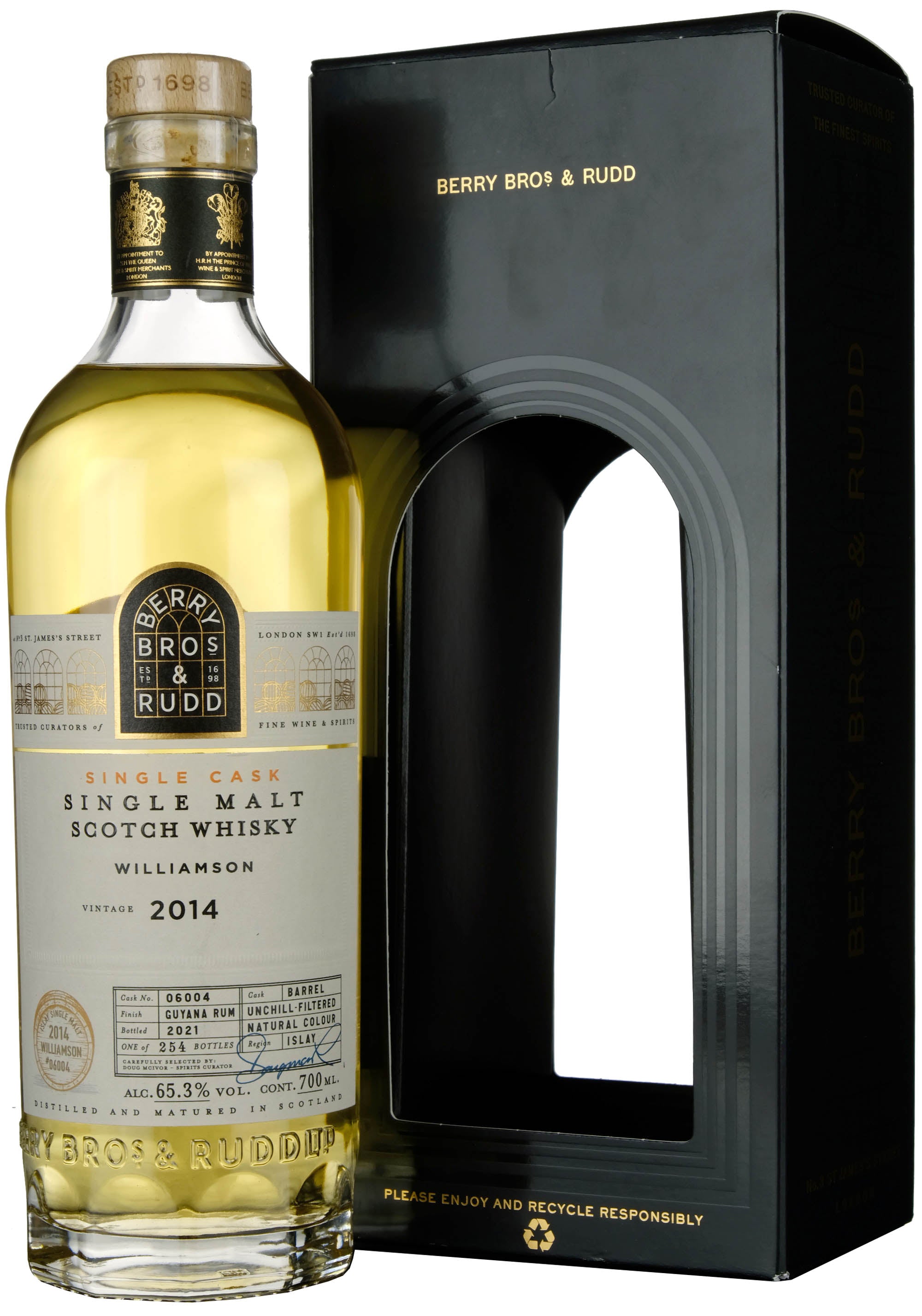 Williamson 2014 - 6 Year Old Berry Bros & Rudd Single Cask 06004 ...