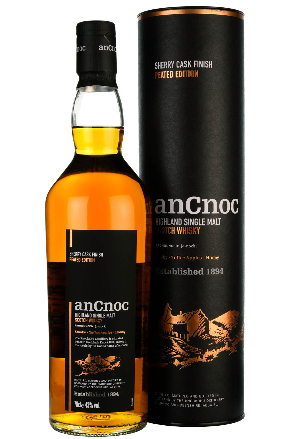 AnCnoc Sherry Cask Finish Peated Edition - Whisky-Online Shop