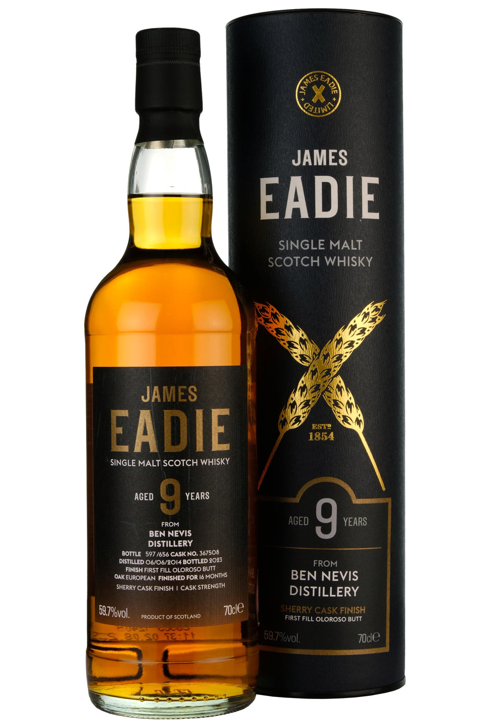 Ben Nevis 2014-2023 9 Year Old James Eadie - Whisky-Online – Whisky ...