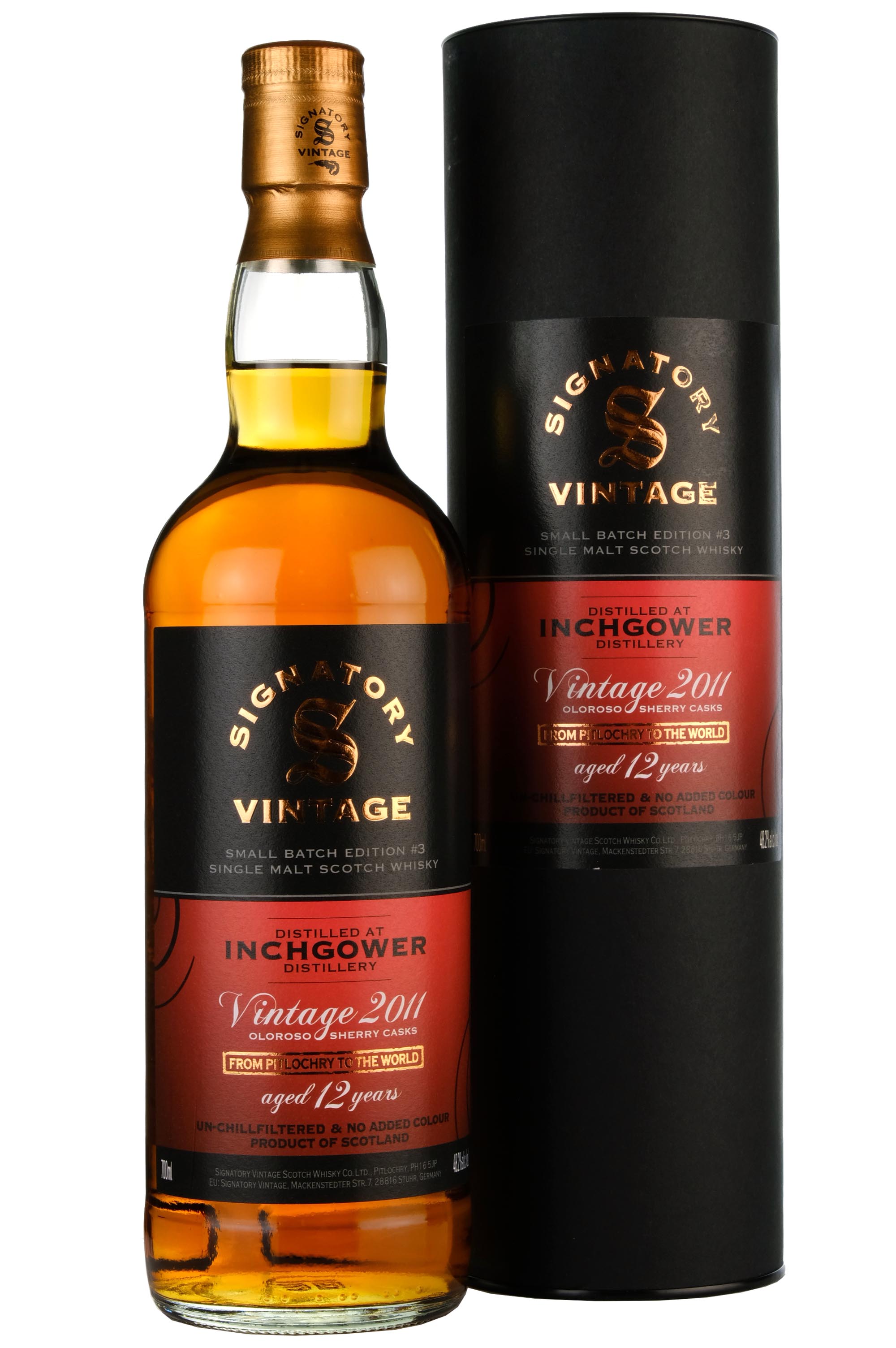 Inchgower 2011 12 Year Old Signatory Vintage | Small Batch Edition 3 ...
