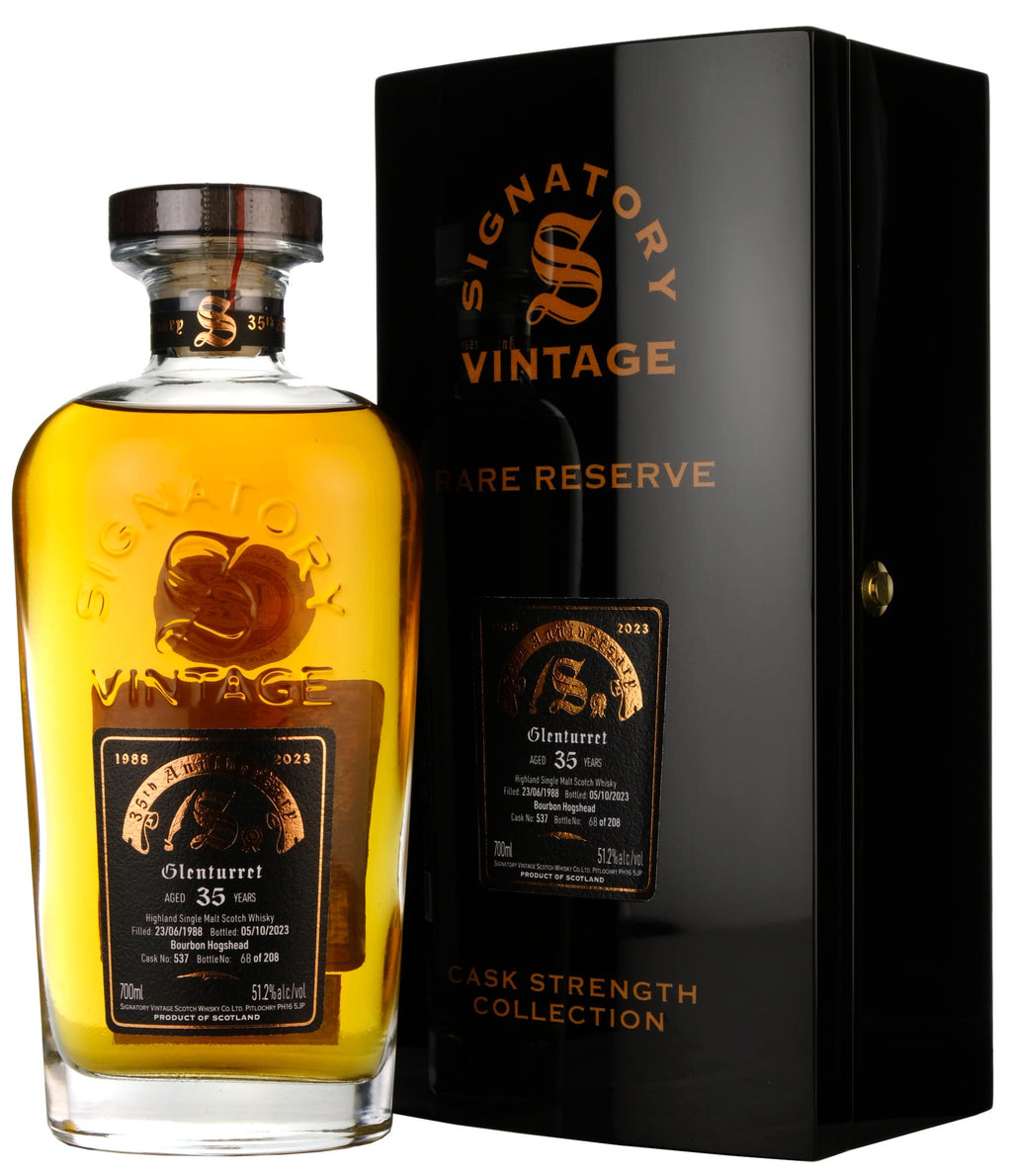 Glenturret 1988 35 Year Old Signatory Vintage 35th Anniversary - Whisky ...