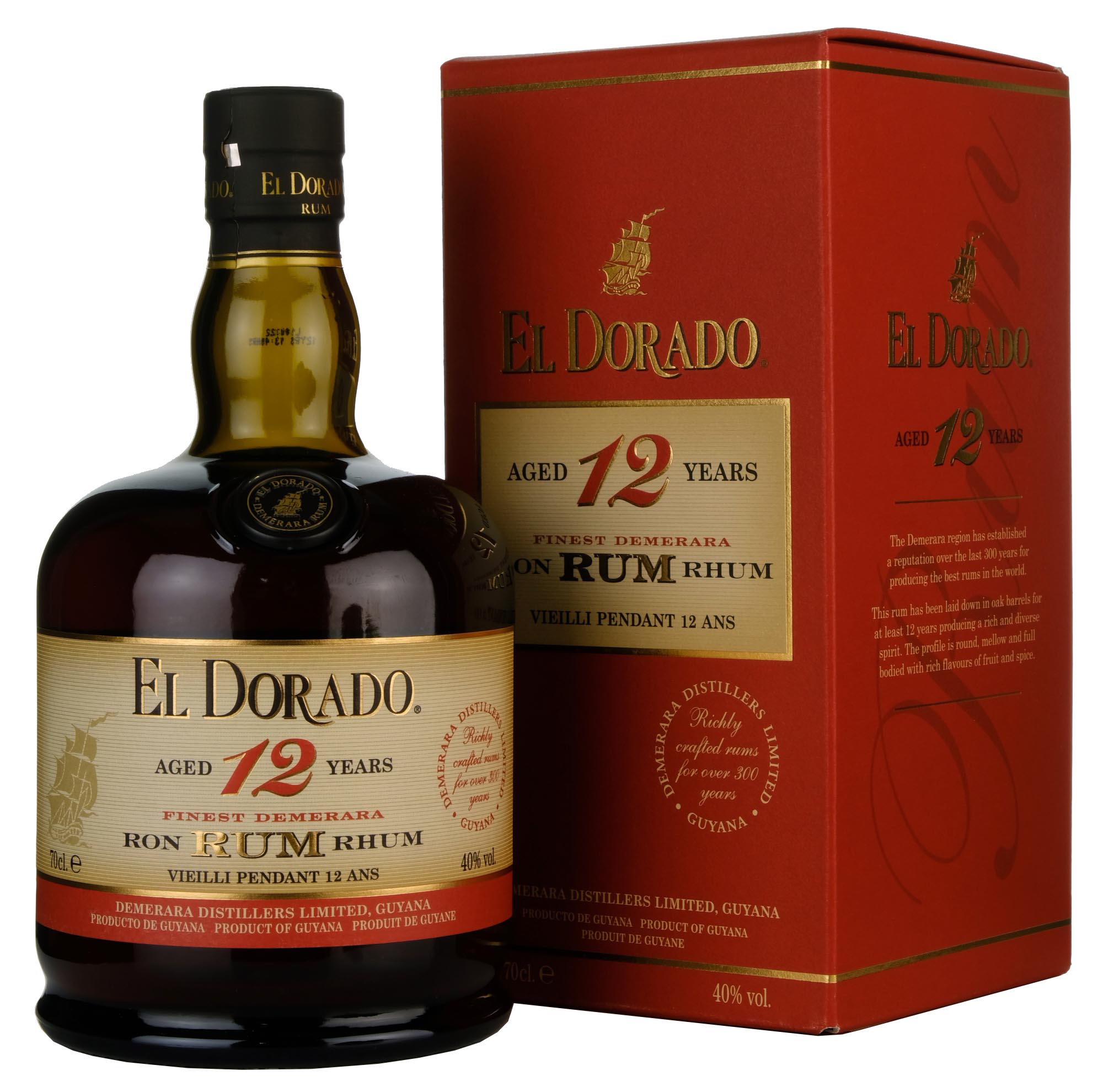 El Dorado 12 Year Old Rum - Whisky-Online Shop