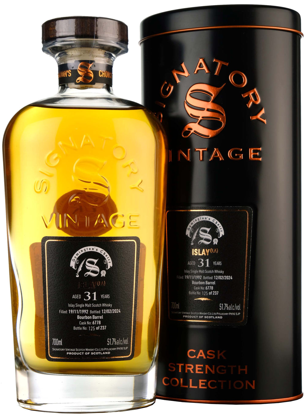 Islay (LA) 1992 - 31 Year Old Signatory Vintage Symington's Single Cask ...