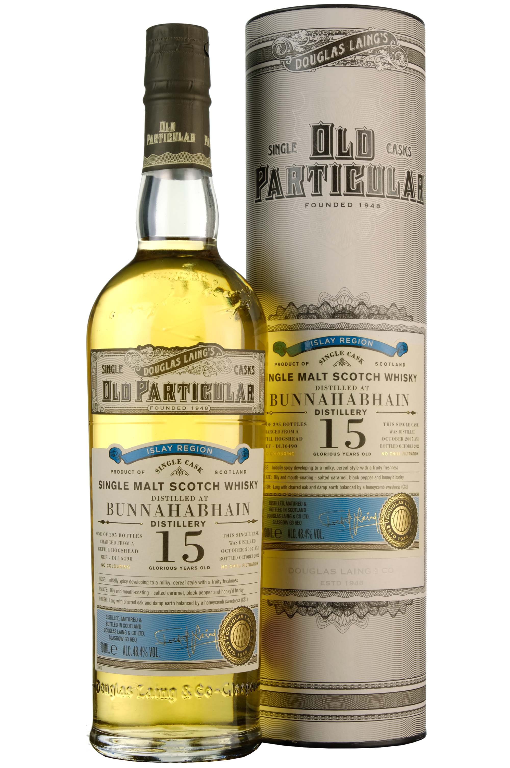 Bunnahabhain 2007 - 15 Year Old Douglas Laing Old Particular Single ...