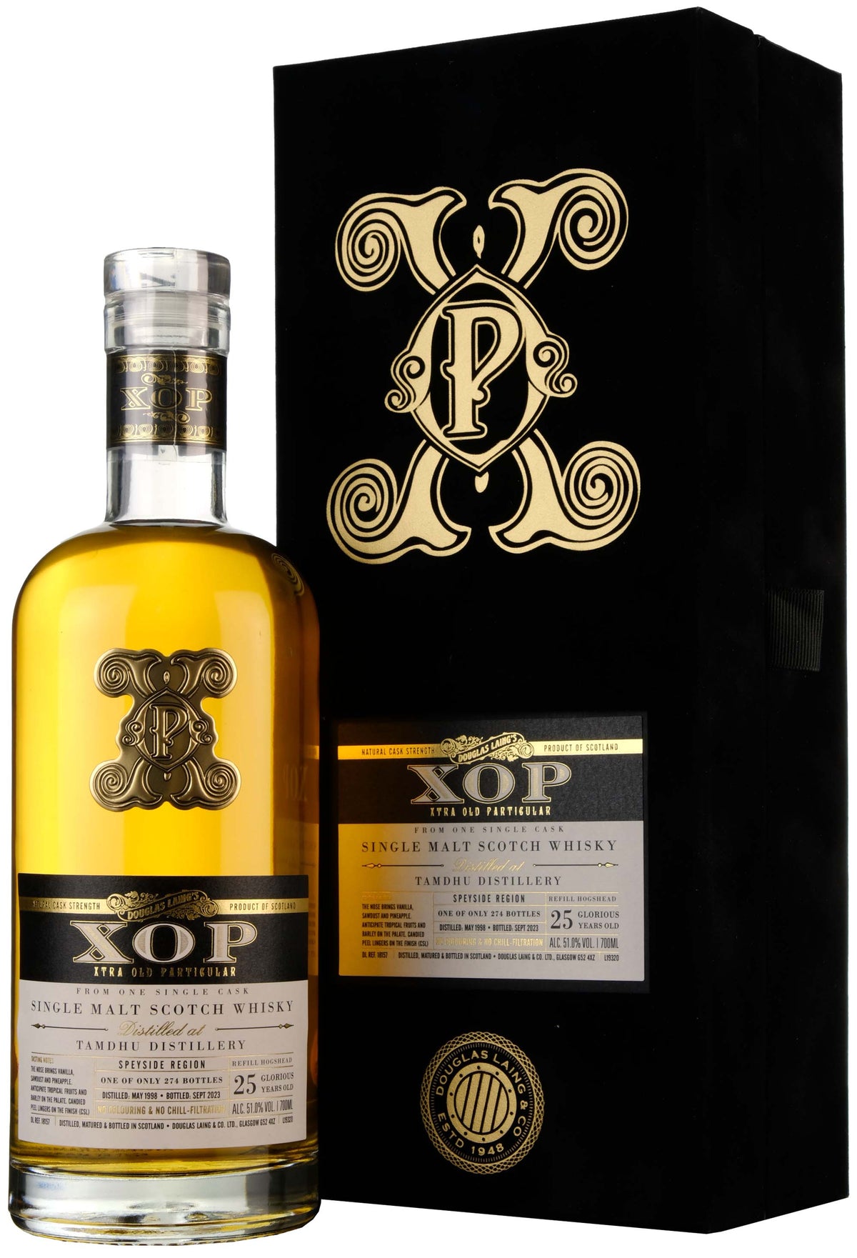 Tamdhu 1998 - 25 Year Old Douglas Laing XOP Black Series Single Cask ...