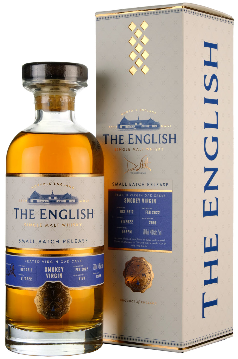 The English Whisky 2012 - Small Batch Release Smokey Virgin - Whisky ...