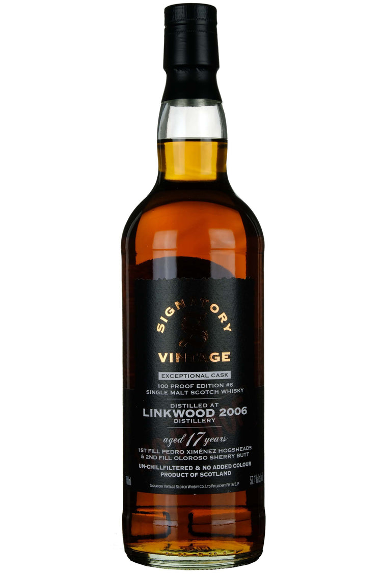 Linkwood 2006 - 17 Year Old Signatory Vintage Exceptional Cask 100 ...