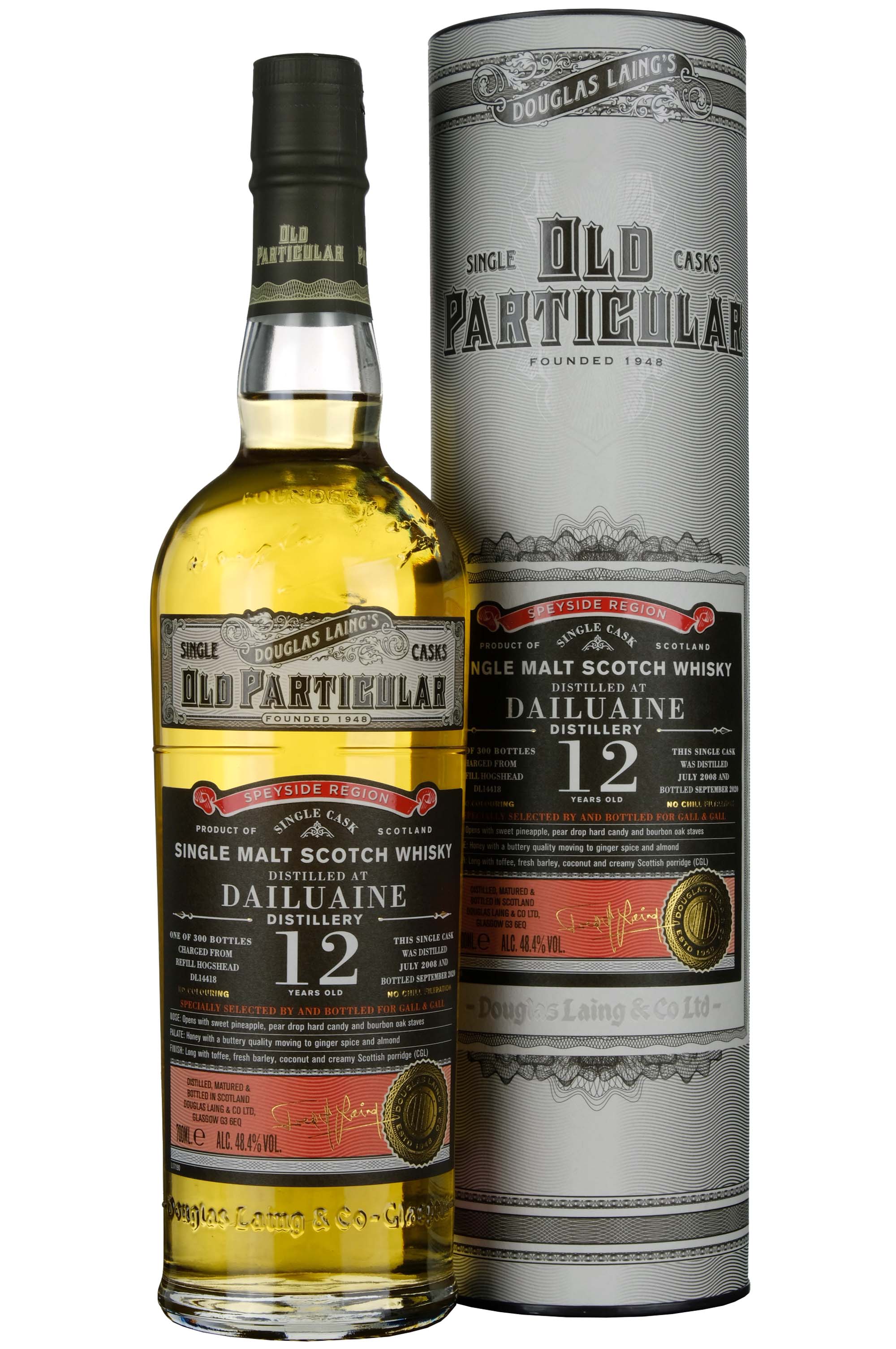 Dailuaine 2008 - 12 Year Old Douglas Laing Old Particular Single Cask ...
