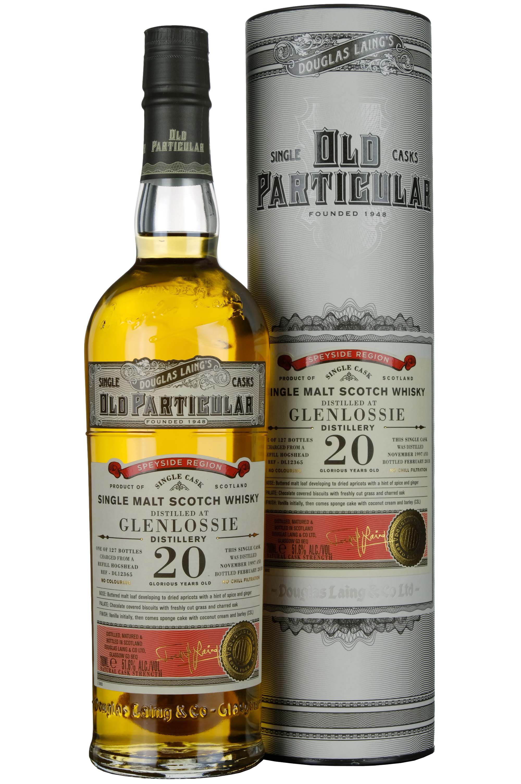 Glenlossie 1997 - 20 Year Old Douglas Laing Old Particular Single Cask ...