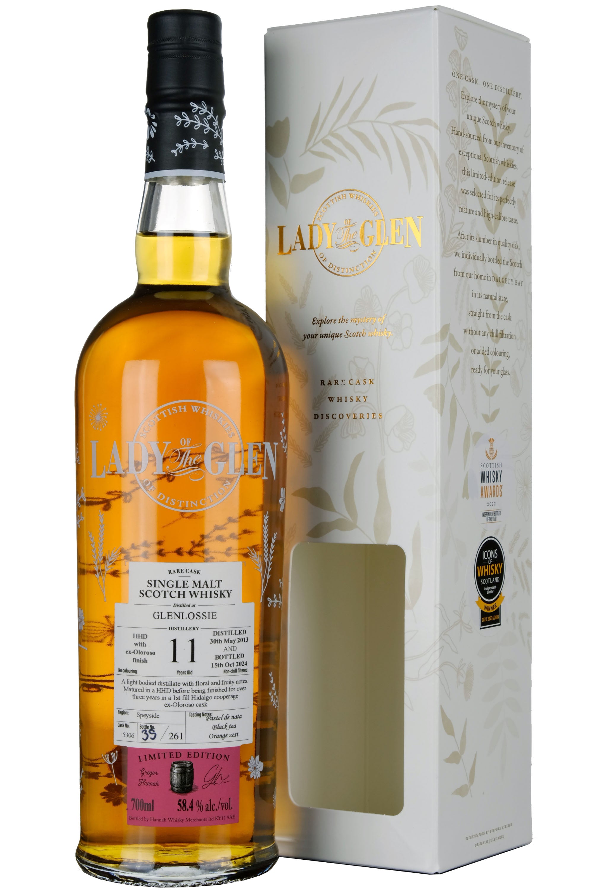 Glenlossie 2013-2024 | 11 Year Old Lady Of The Glen Cask 5306 - Whisky ...