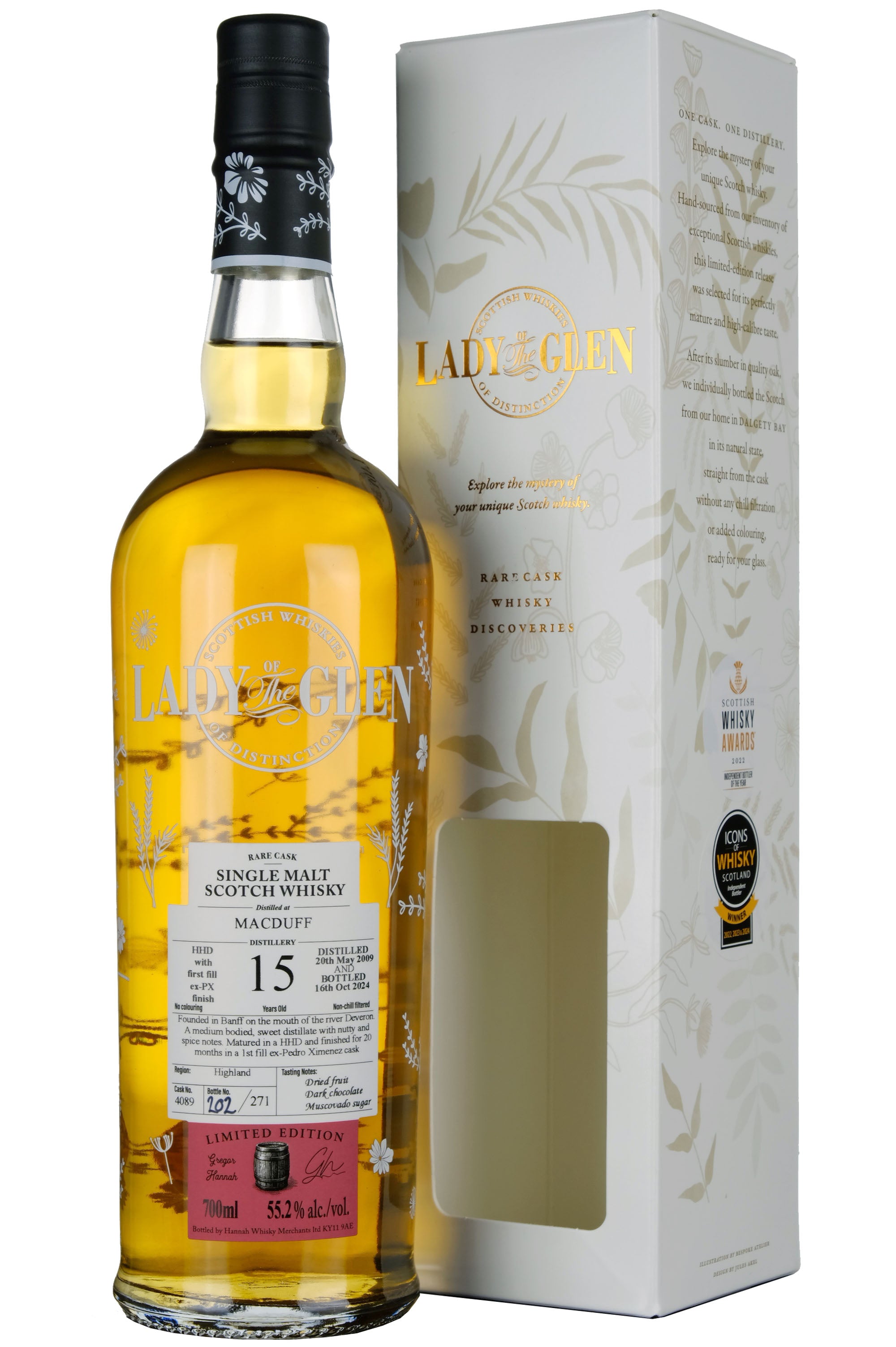 Macduff 2009-2024 | 15 Year Old Lady Of The Glen Cask 4089 - Whisky ...