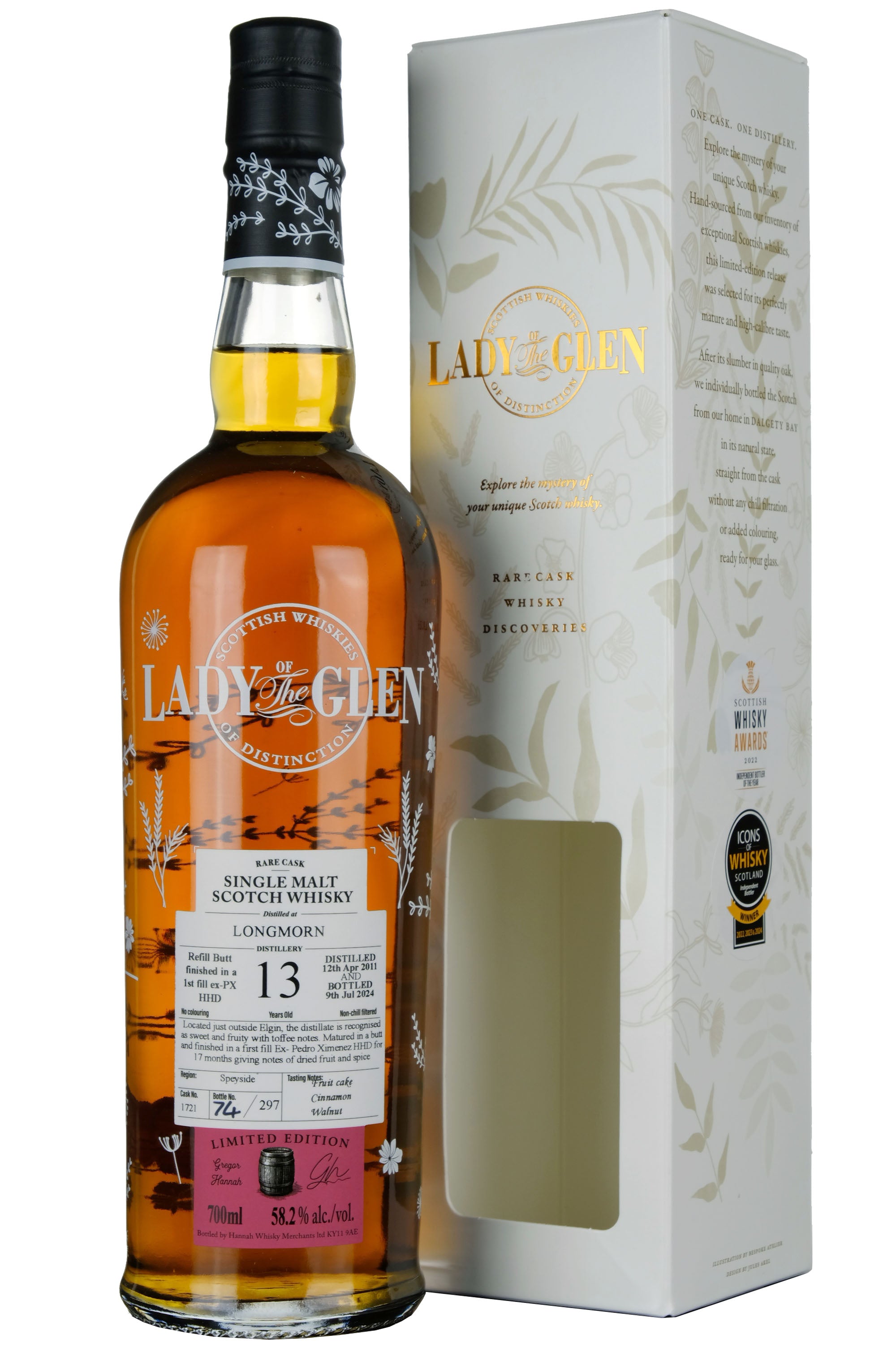 Longmorn 2011-2024 | 13 Year Old Lady Of The Glen Cask 1721 - Whisky ...