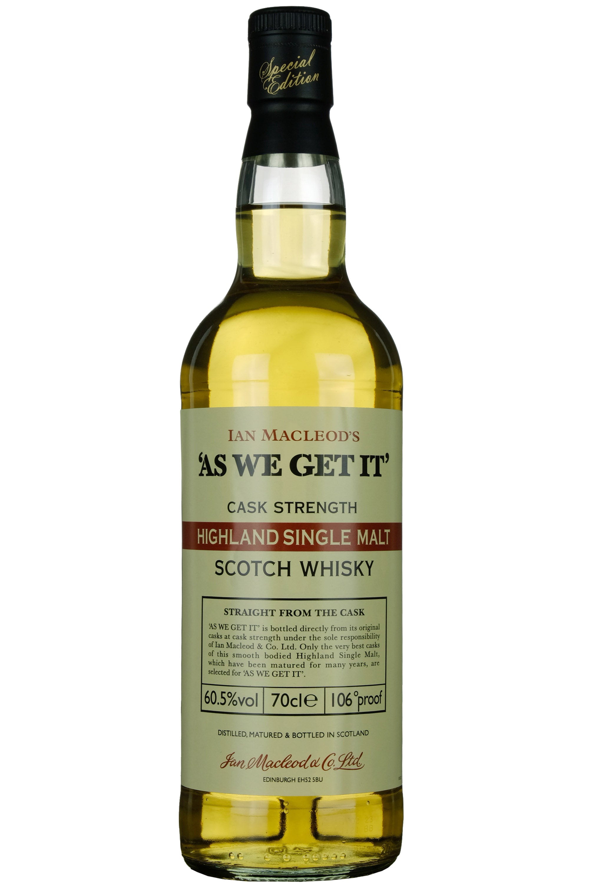 Ian Macleod's As We Get It Cask Strength 60.5% Highland Single Malt ...