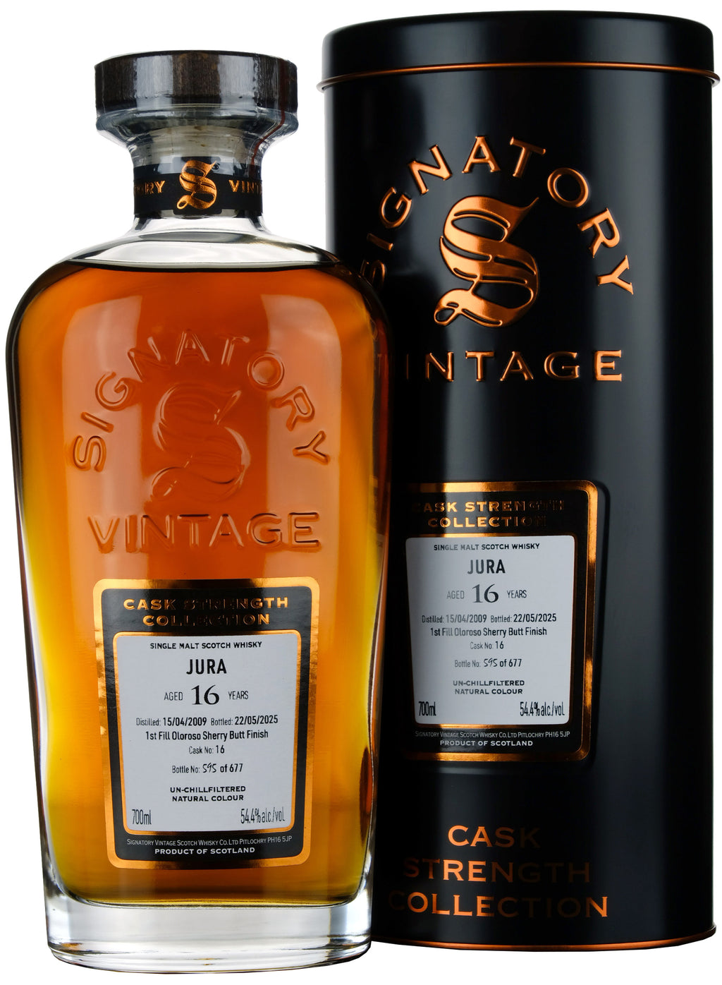Jura 2009 - 16 Year Old Signatory Vintage Single Cask 16 - Whisky ...