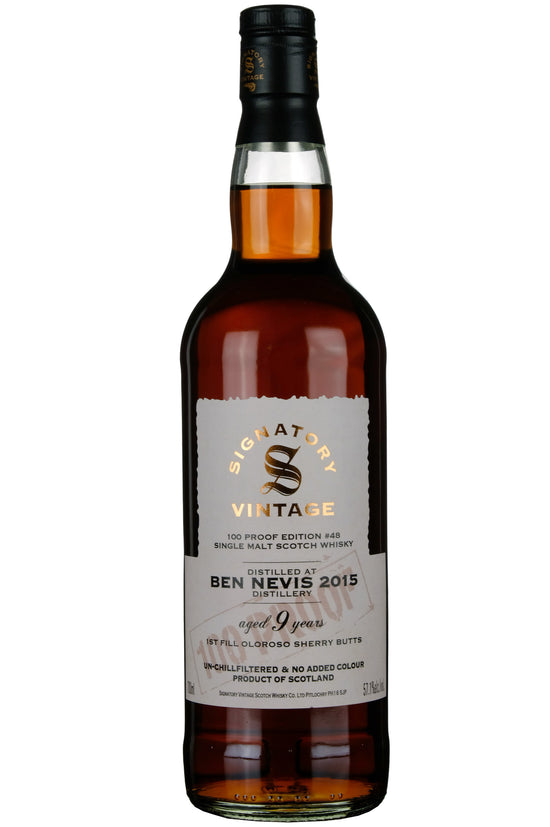 Ben Nevis 2015-2025 | 9 Year Old Signatory Vintage 100 Proof Edition 48 ...
