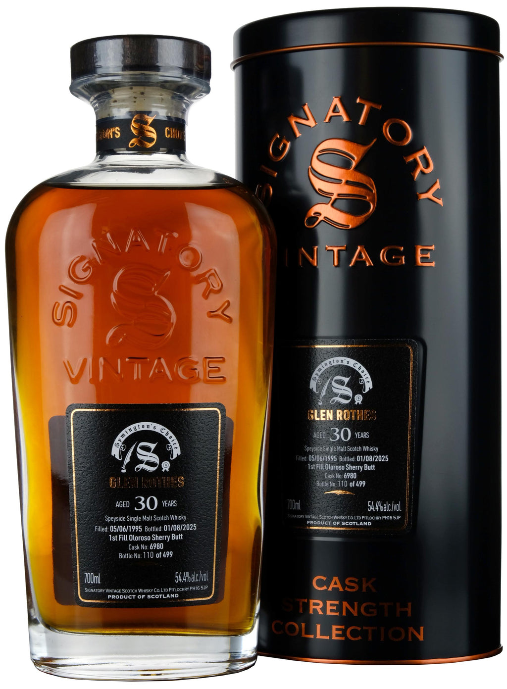 Glenrothes 1995 - 30 Year Old Signatory Vintage Symington's Choice ...