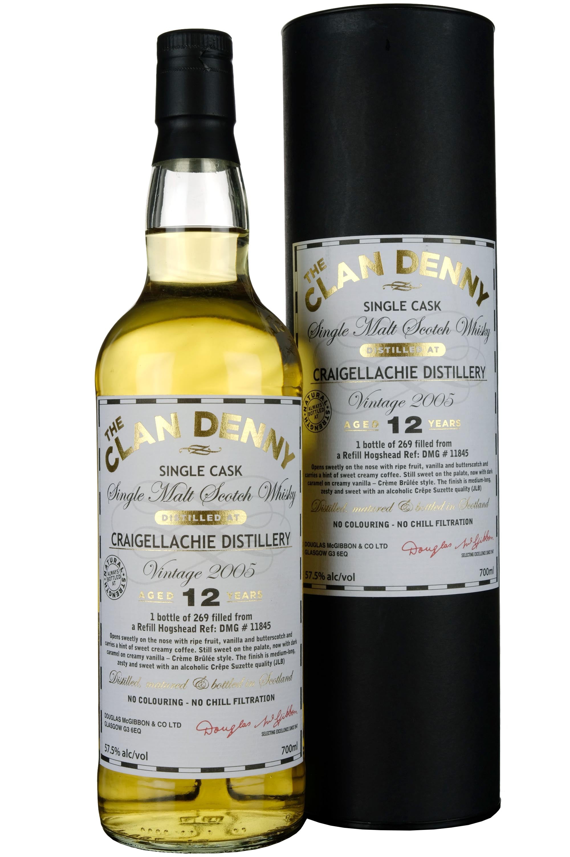 Craigellachie 2005 - 12 Year Old Douglas Laing Clan Denny DMG11845 ...