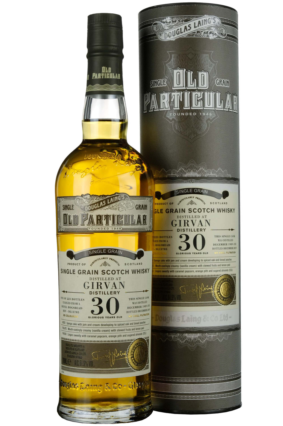 Girvan 1989 - 30 Year Old Douglas Laing Old Particular DL13705 - Whisky ...