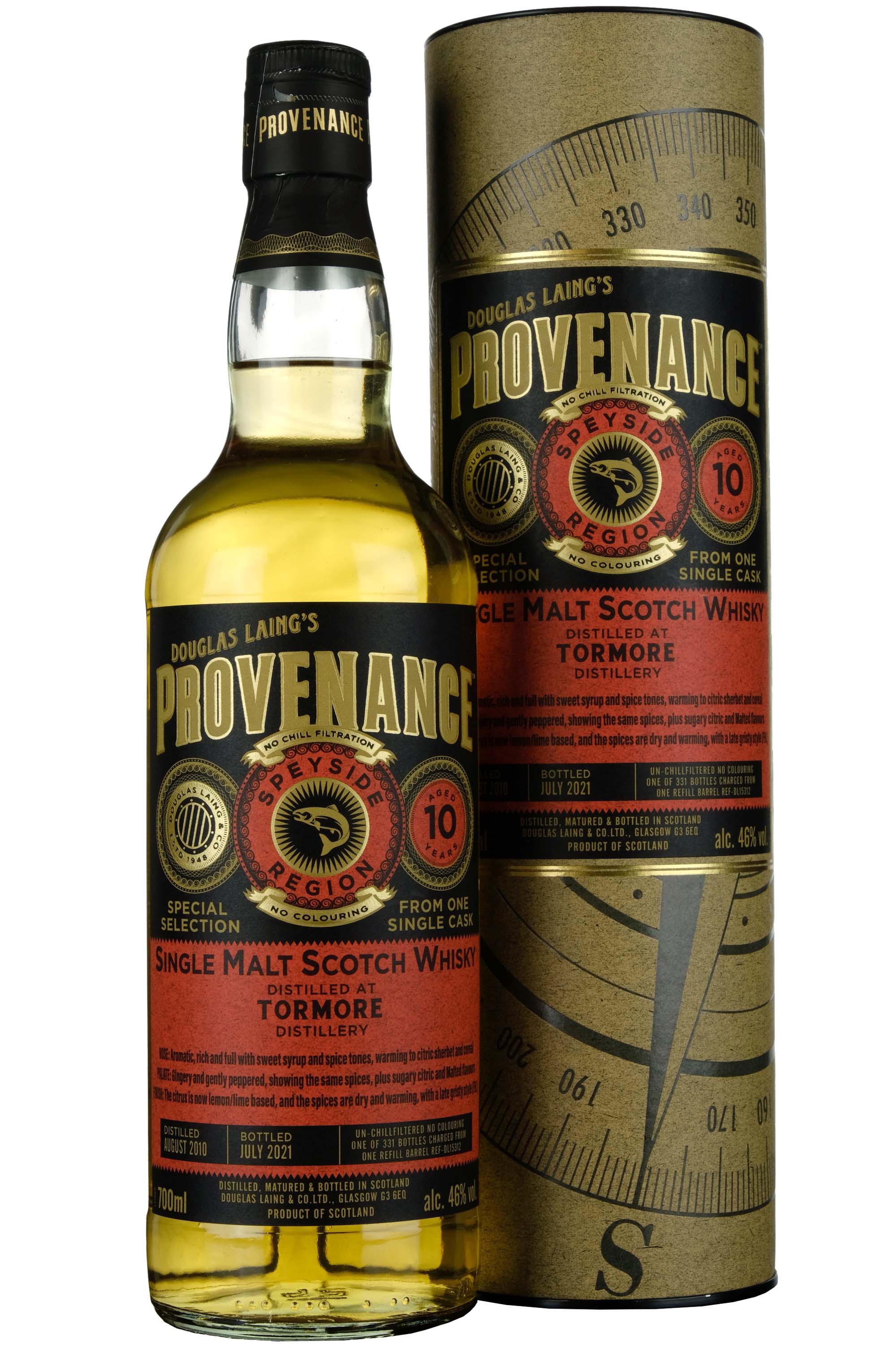 Tormore 2010 - 10 Year Old Douglas Laing Provenance DL15312 - Whisky ...