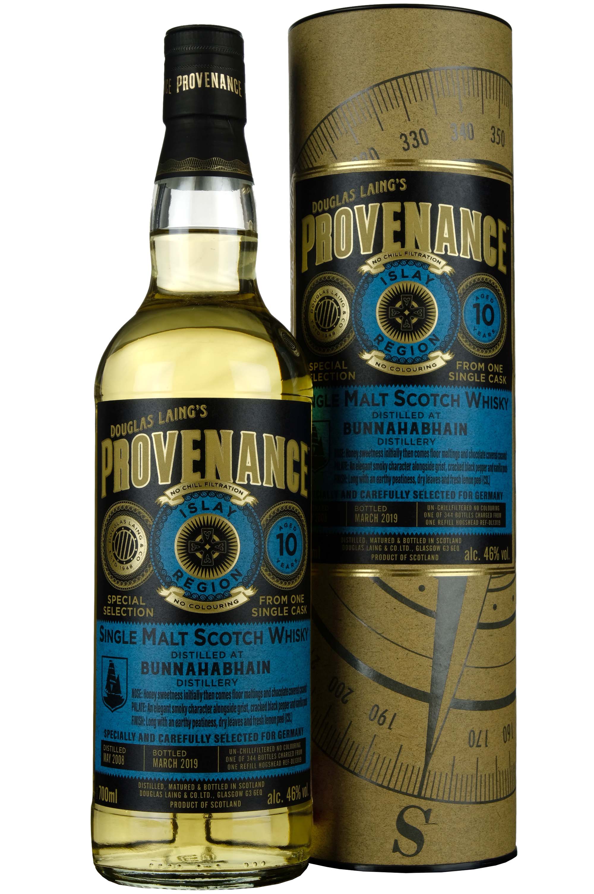 Bunnahabhain 2008 - 10 Year Old Douglas Laing Provenance DL13119 ...