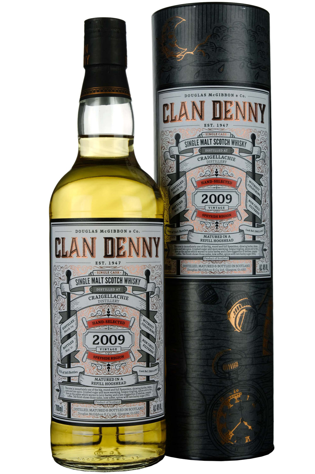 Craigellachie 2009 - 12 Year Old Douglas Laing Clan Denny DMG14967 ...