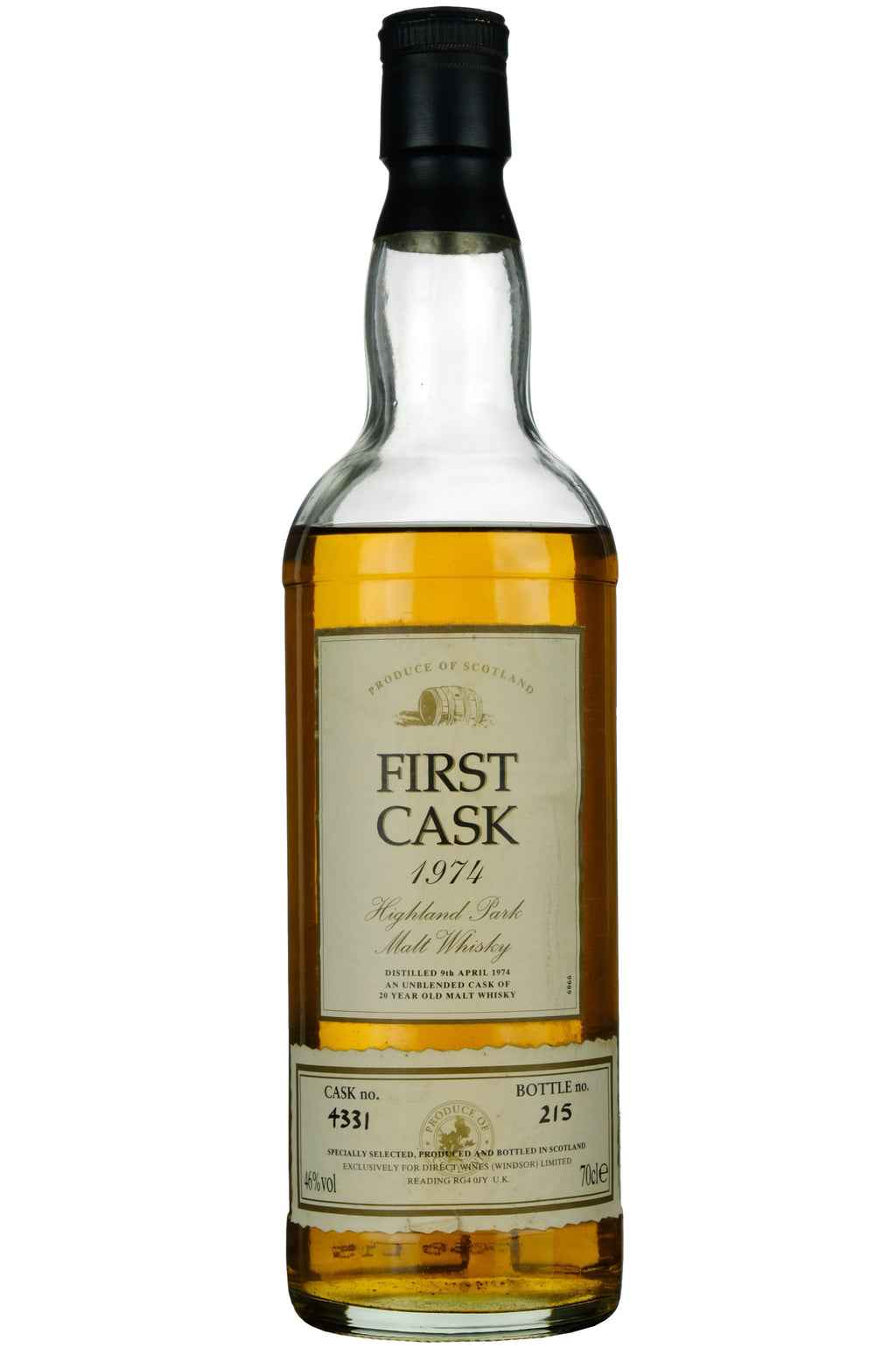 Highland Park 1974 | 20 Year Old First Cask Single Cask 4331 - Whisky ...