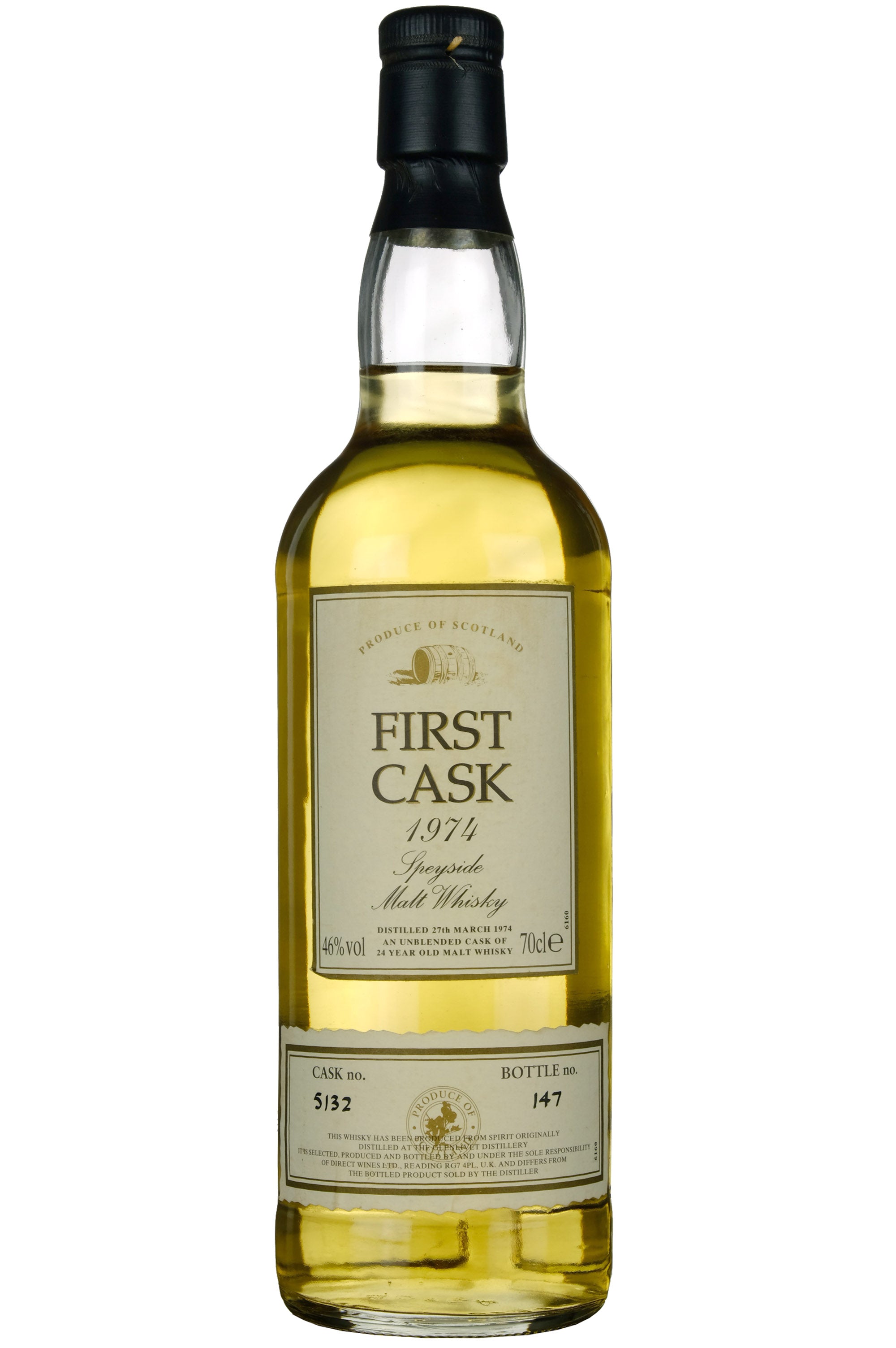 Glenlivet 1974 | 24 Year Old First Cask Single Cask 5132 - Whisky ...