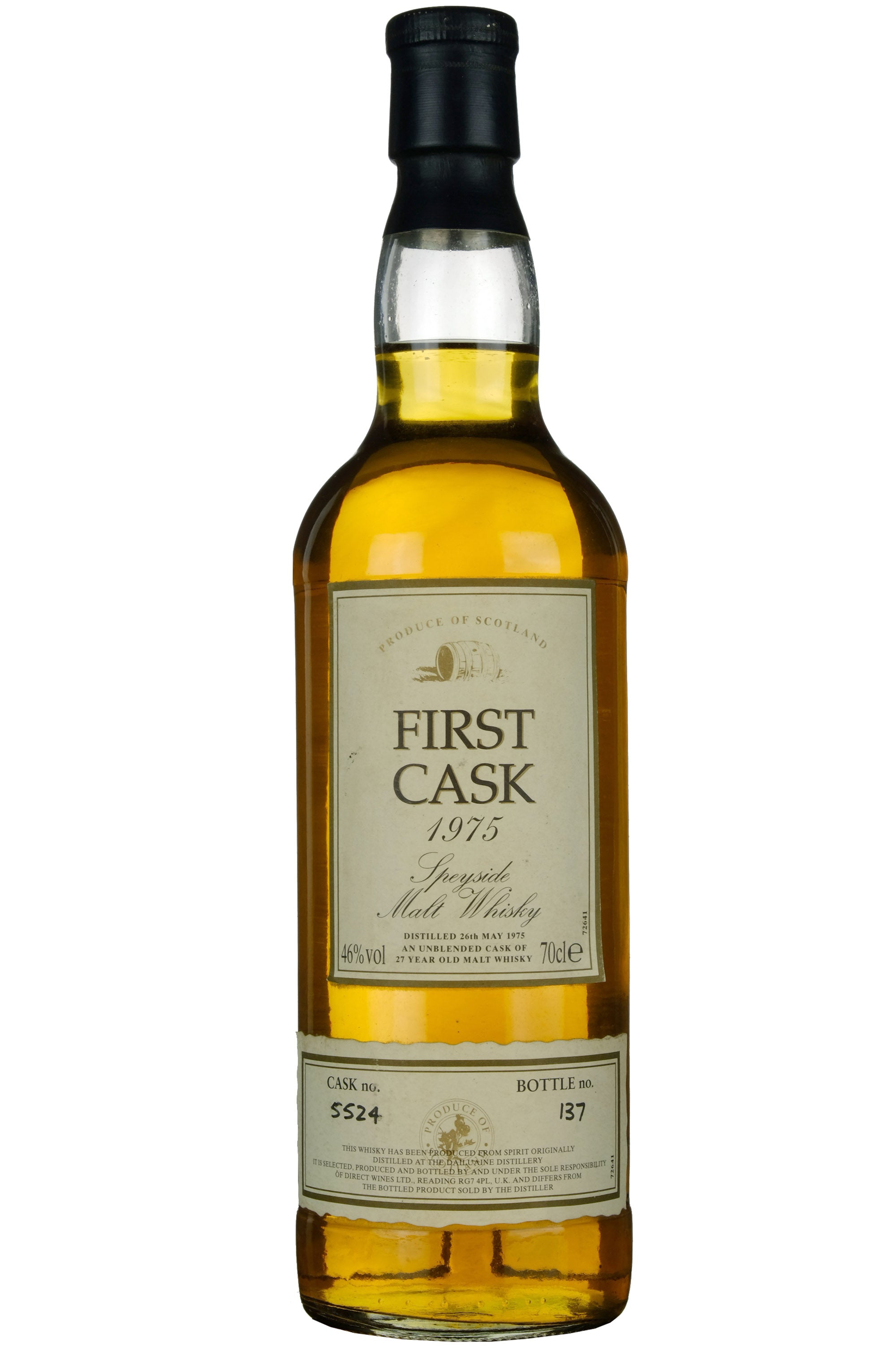 Dailuaine 1975 | 27 Year Old First Cask Single Cask 5524 - Whisky ...