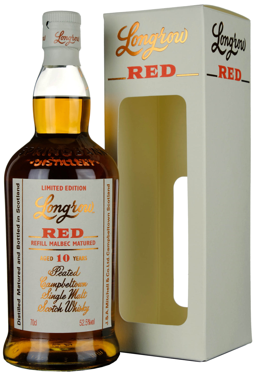 Longrow Red 10 Year Old Refill Malbec Matured Bottled 2020 - Whisky ...