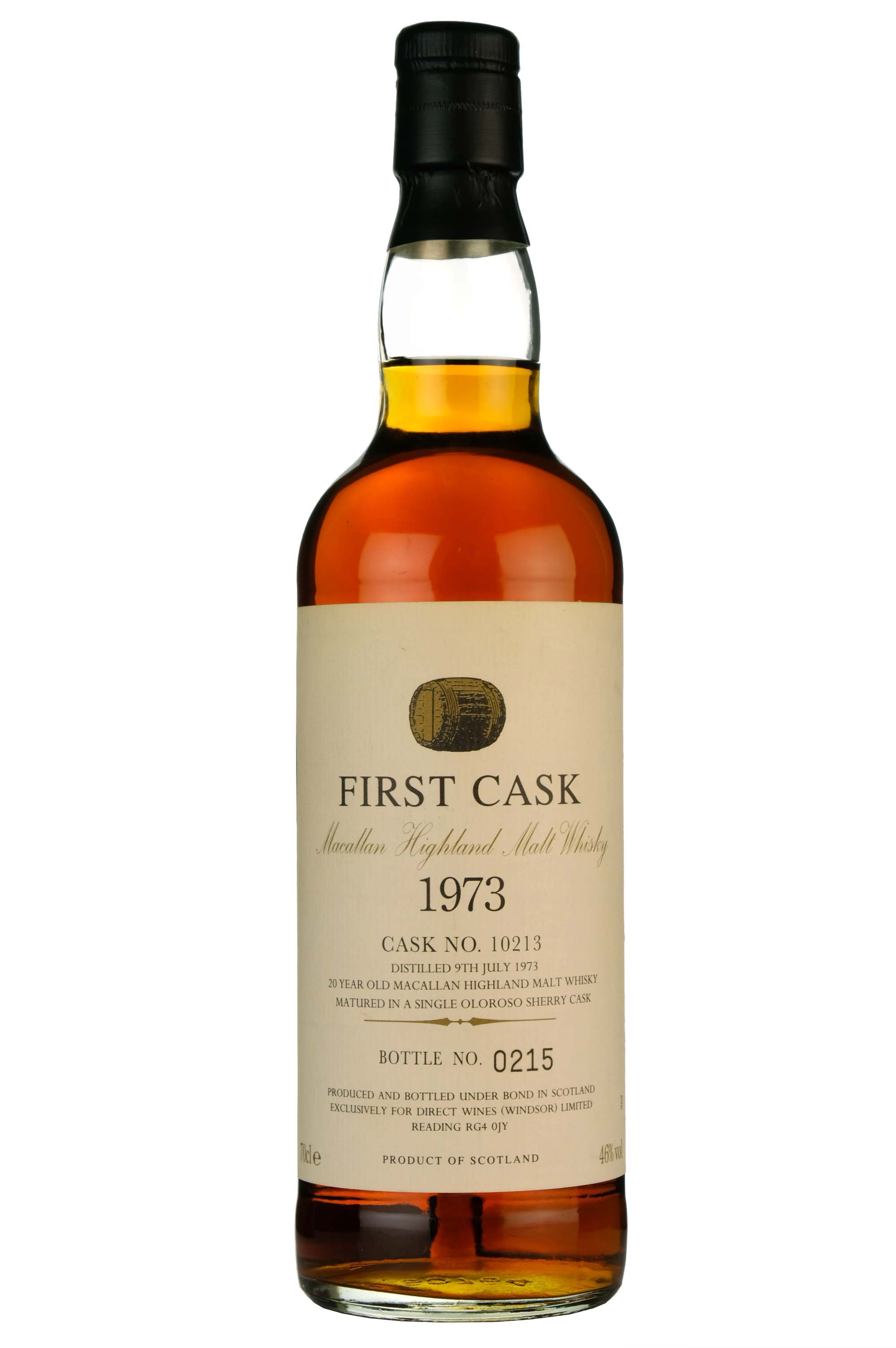 1973 Macallan 20 Year Old First Cask 10213 - Whisky-Online Shop