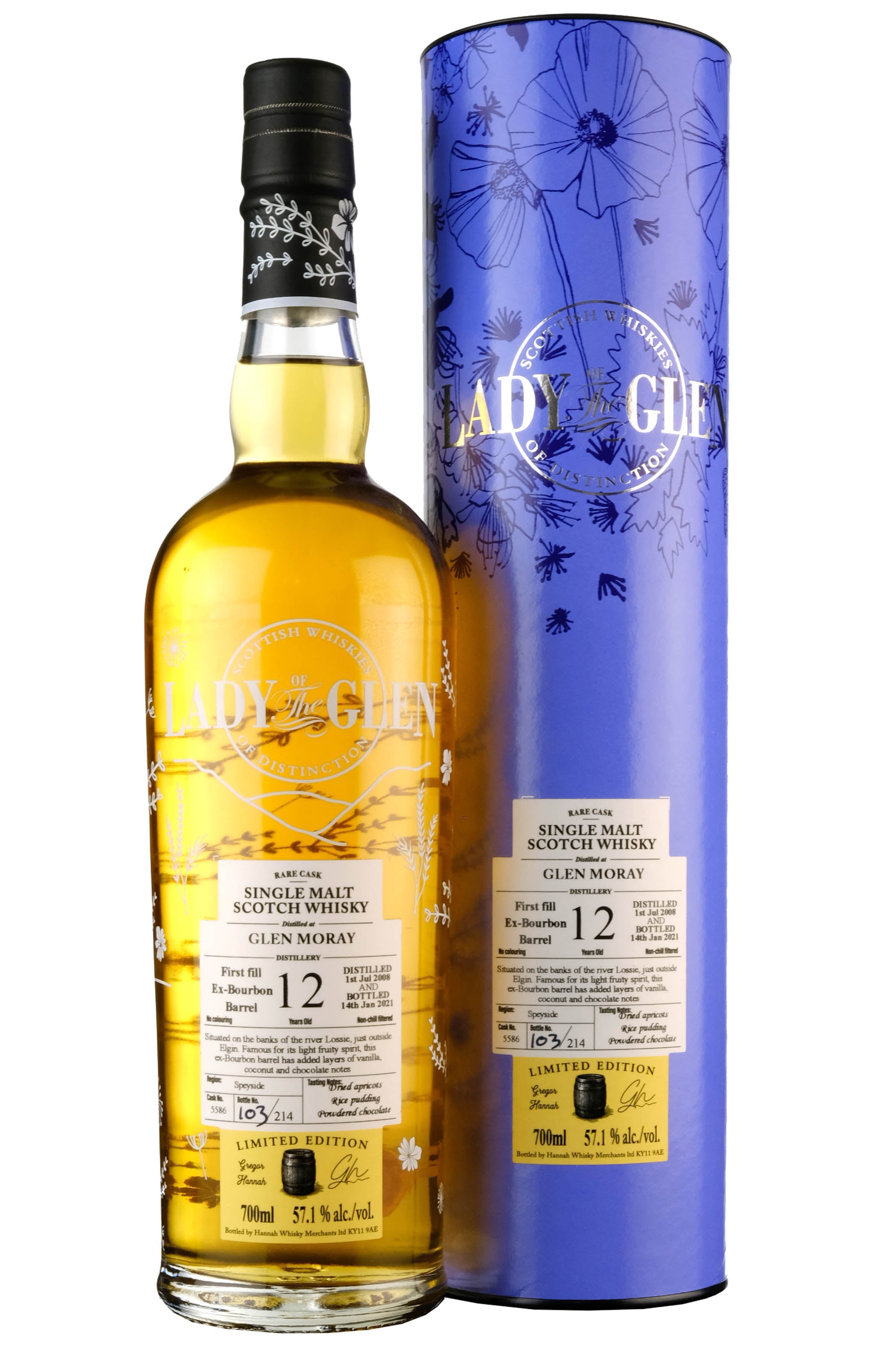 Glen Moray 2008 12 Year Old Lady Glen - Whisky-Online Shop