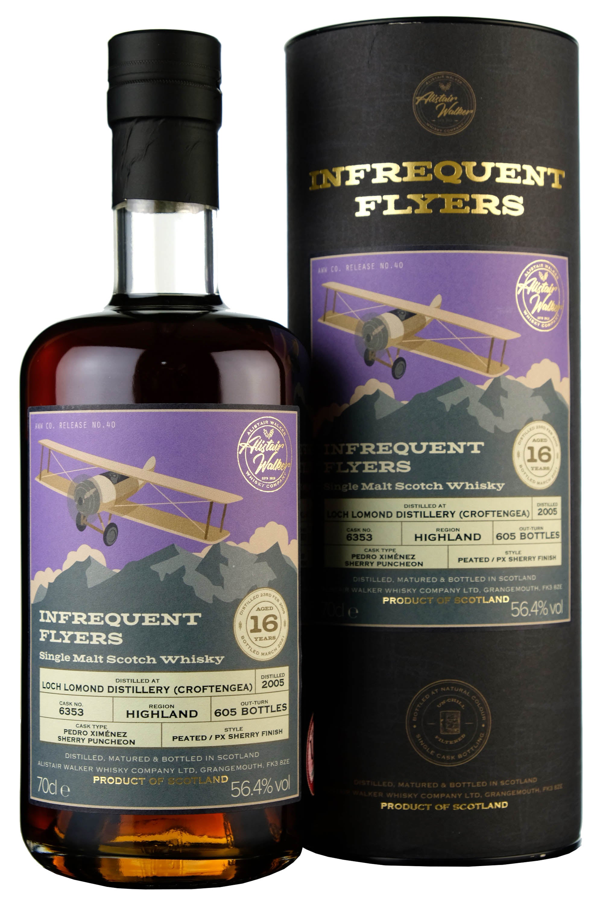 Croftengea 2005 - 16 Year Old Infrequent Flyers Single Cask 6353 ...