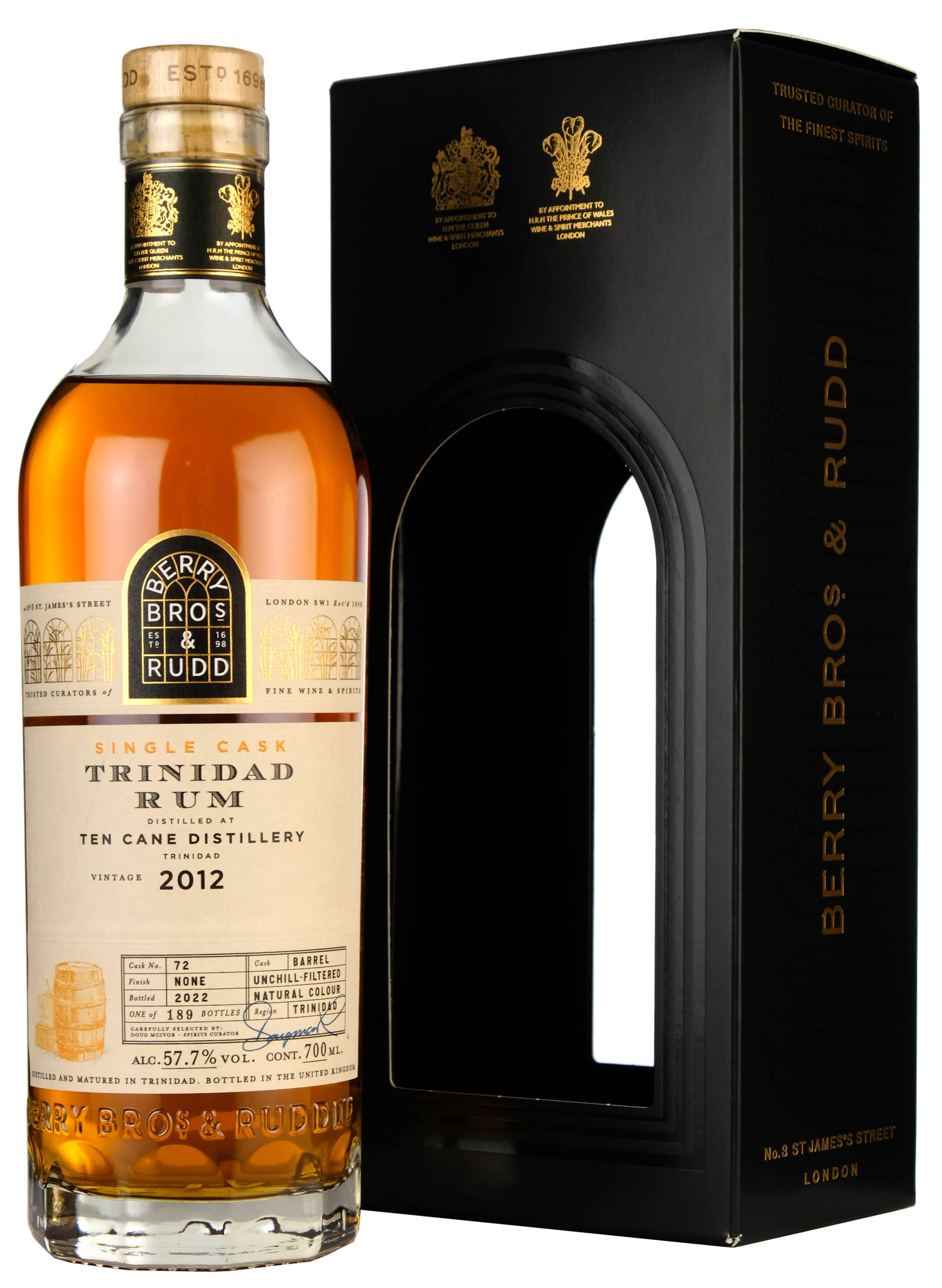Ten Cane 2012 Rum Berry Bros Cask 72 - Whisky-Online Shop