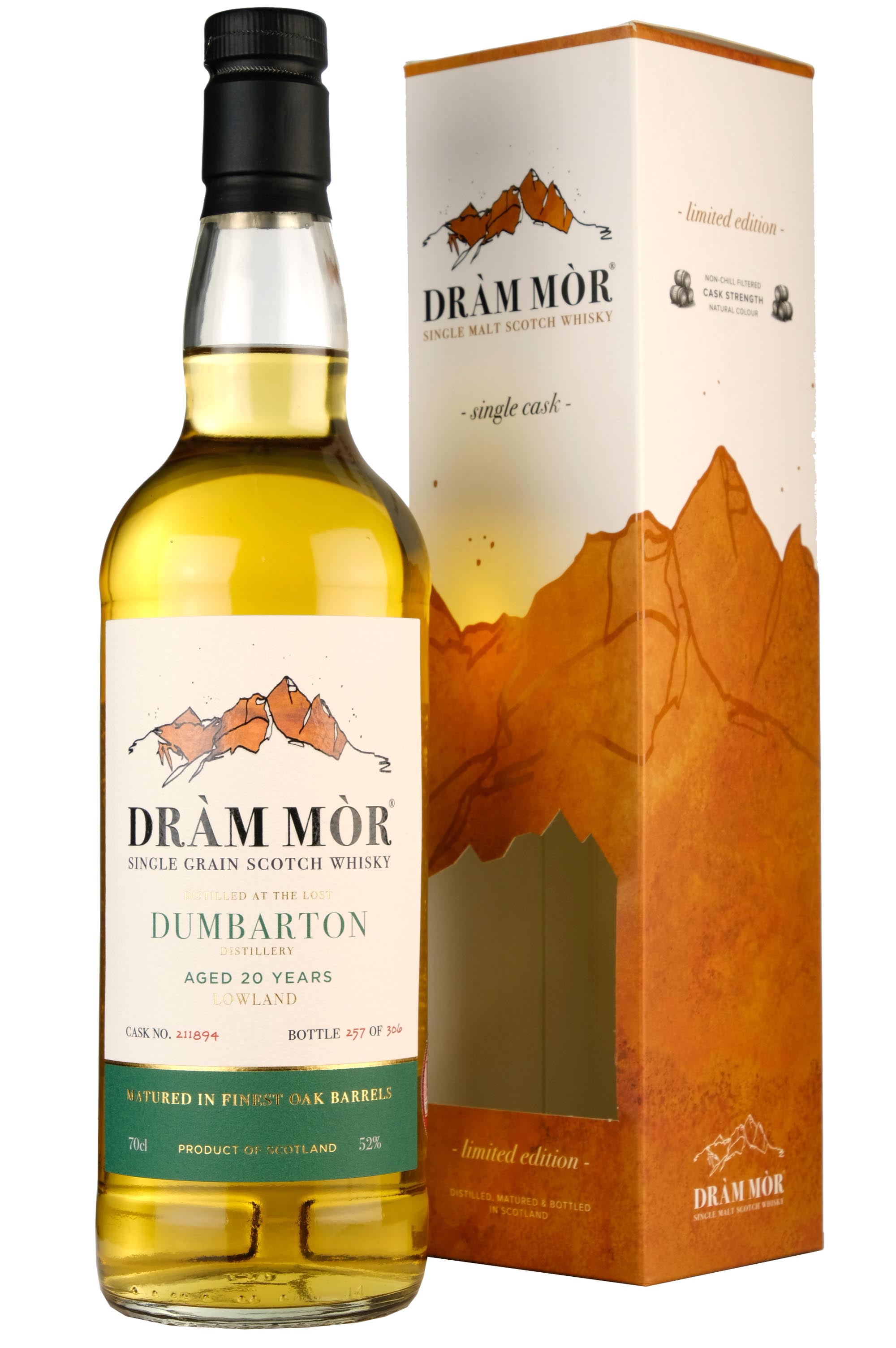 Dumbarton 2000 21 Year Old Dram Mor - Whisky-Online Shop