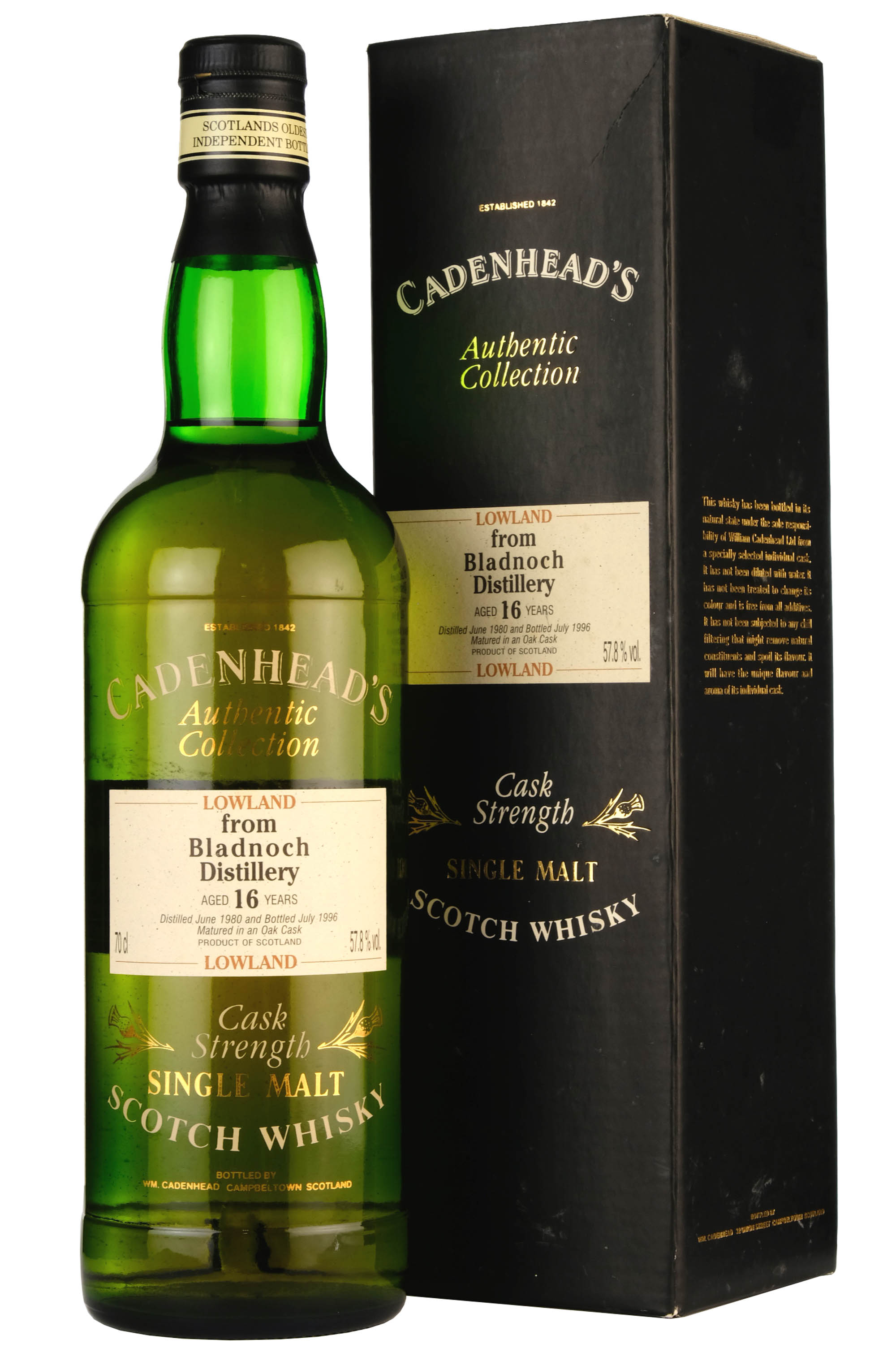 Bladnoch 1980 16 Year Old Cadenhead's - Whisky-Online Shop