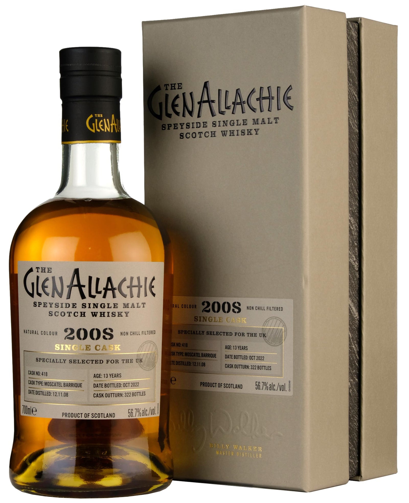 Glenallachie 2008 13 Year Old Single Cask 418 - Whisky-Online Shop