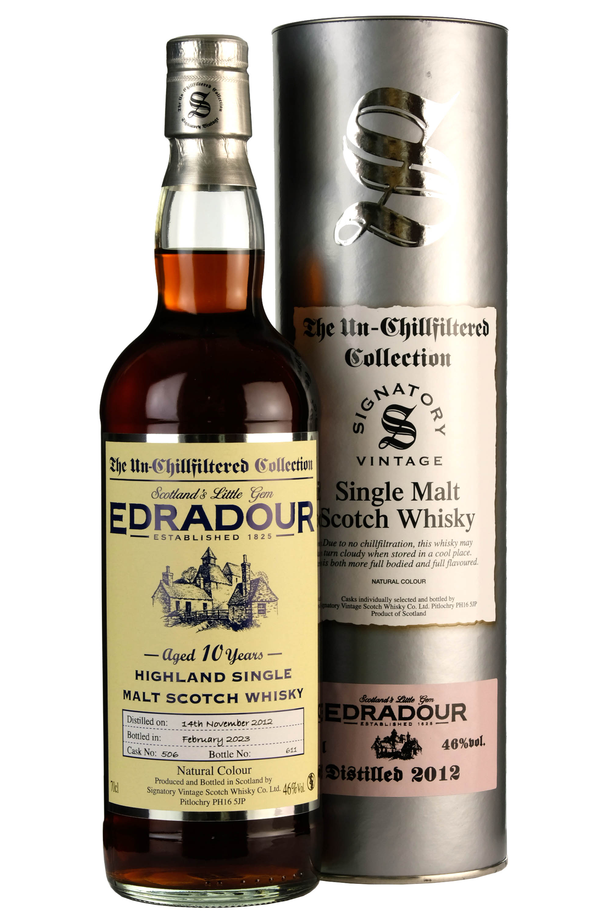 Edradour 2012 10 Year Old Signatory Cask 506 - Whisky-Online – Whisky ...