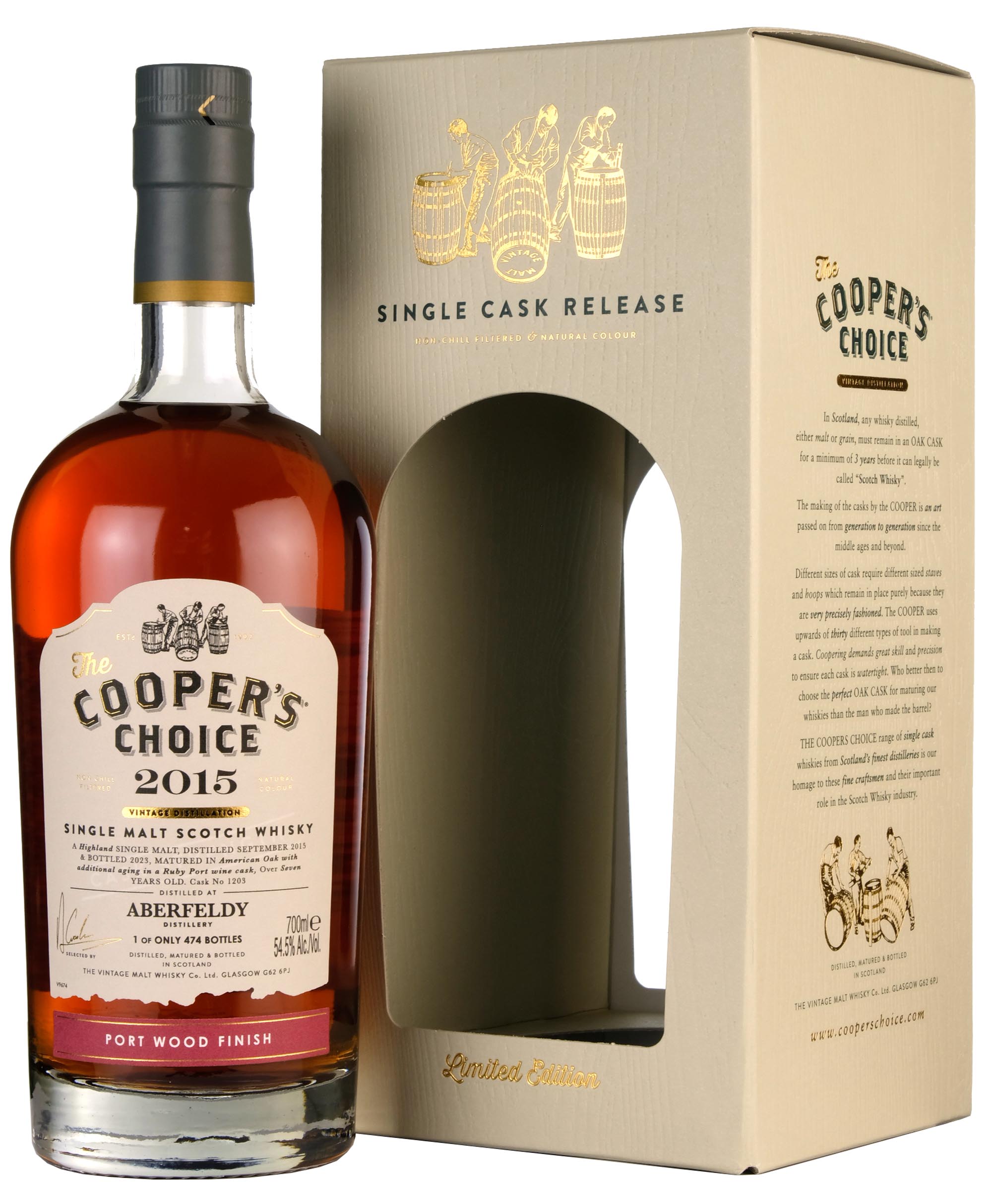 Aberfeldy 2015 Cooper's Choice Port Finish - Whisky-Online – Whisky ...
