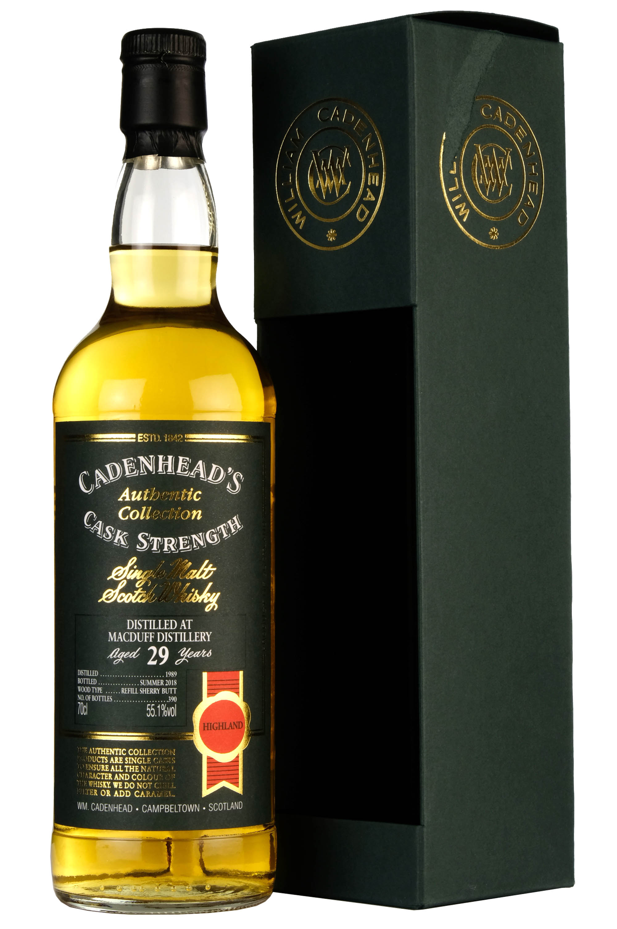 Macduff 1989 29 Year Old Cadenhead's Authentic Collection - Whisky ...