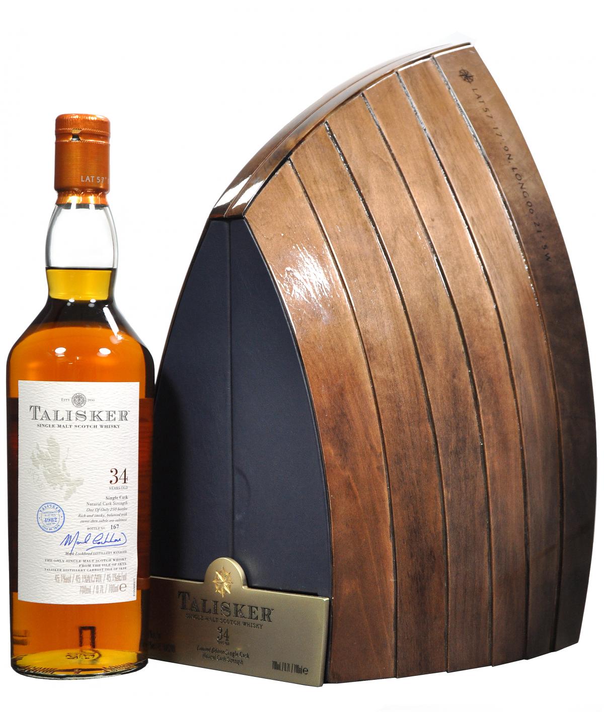 Talisker 34 Year Old Wooden Boat Cabinet - Whisky Online Shop – Whisky ...