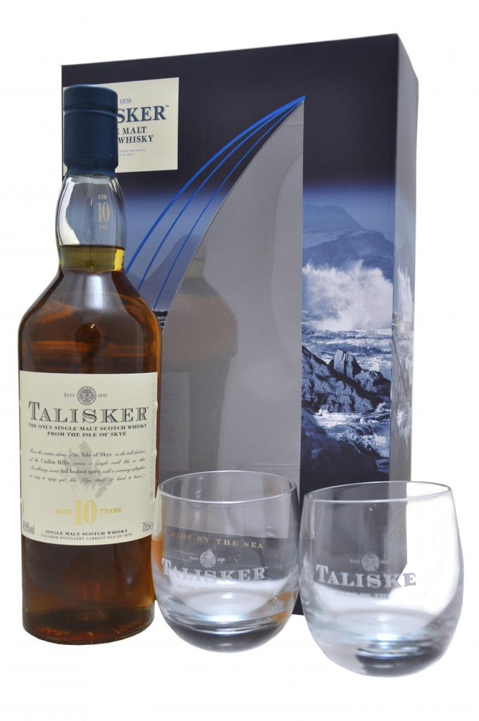 Talisker 10 Year Old Glass Pack - Gift Pack - Malt Whisky - Whisky ...