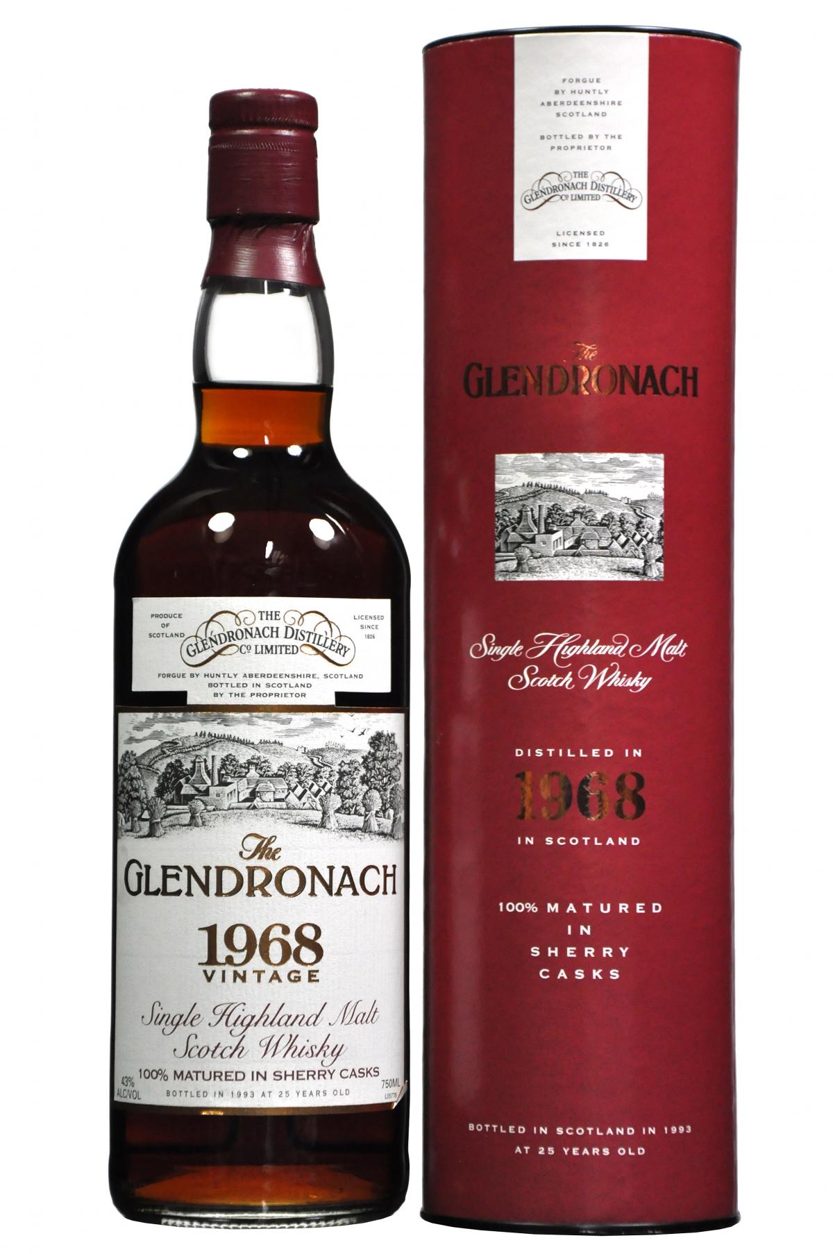 Glendronach 1968 25 Year Old - Whisky Online Shop – Whisky-Online Shop