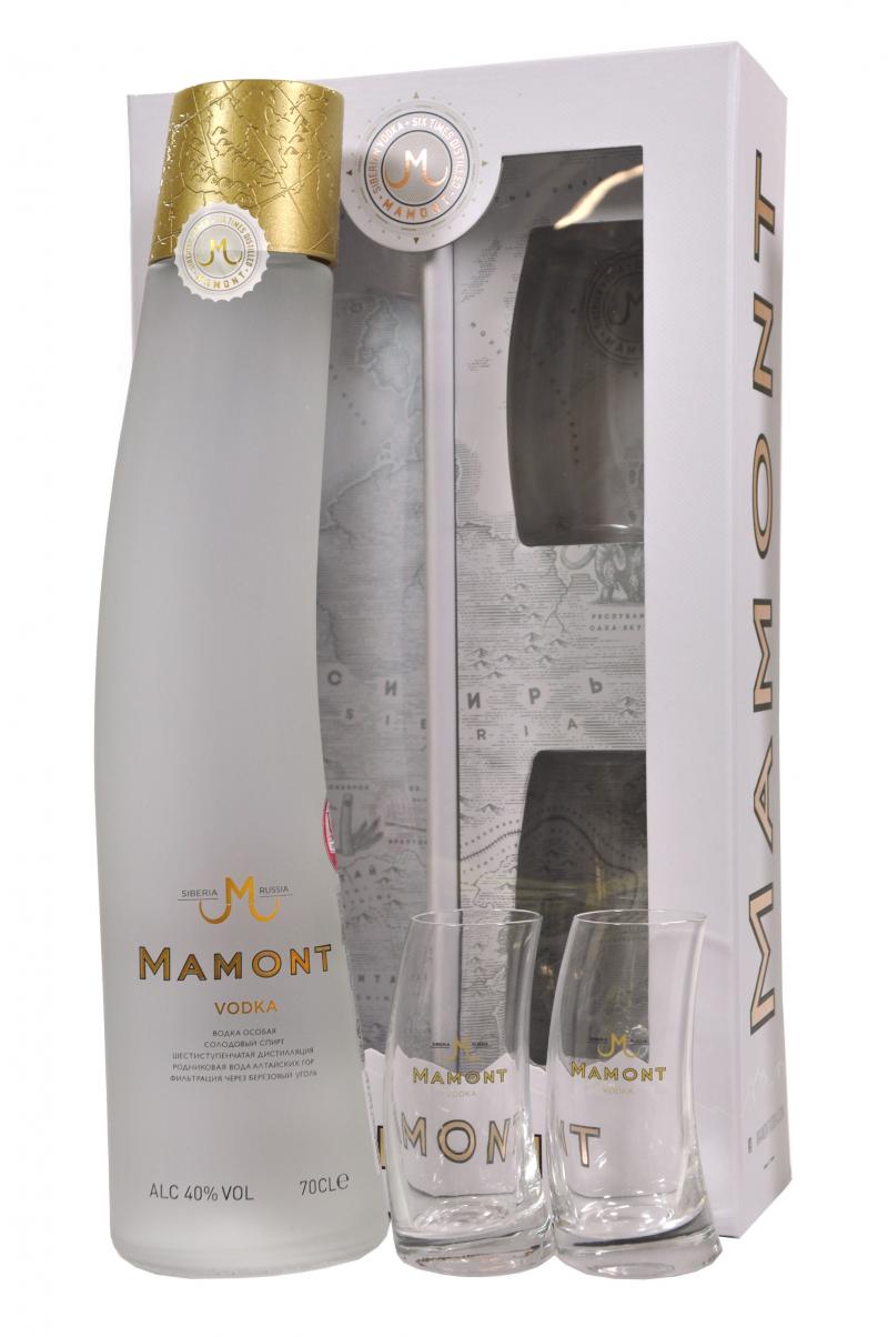 Mamont Siberia Russian Vodka Glass Pack - Gift Presentation - Whisky ...