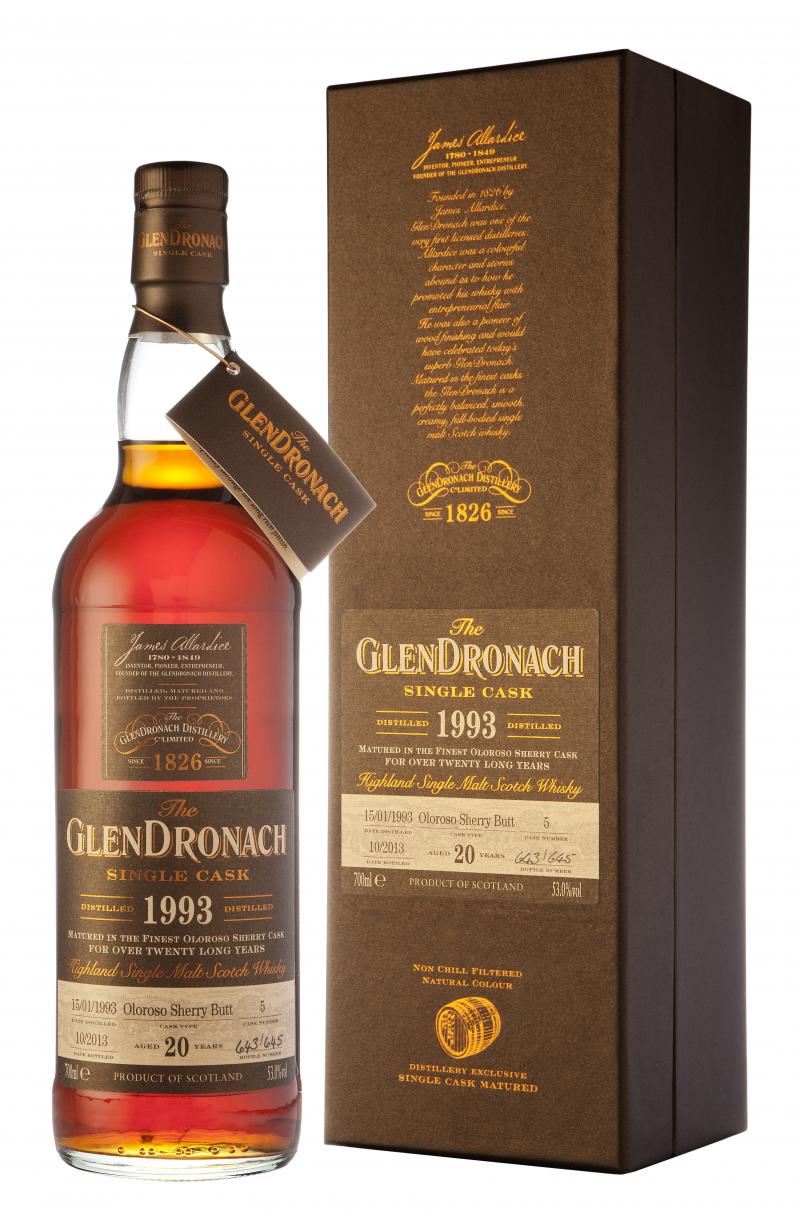 Glendronach 1993 - 20 Year Old - Single Cask 5 - Batch 9 - Whisky ...