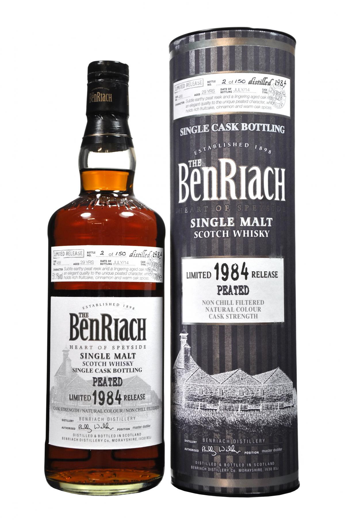 Benriach 1984-2014 - 29 Year Old - Single Cask 488 - Batch 11 - Whisky ...