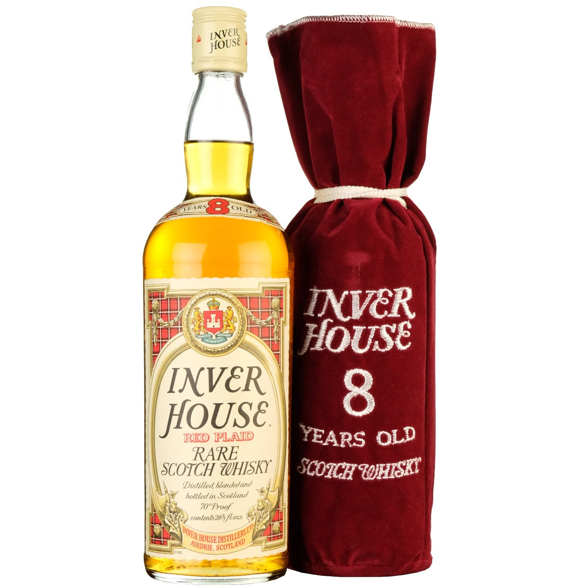 Inver House Red Plaid 8 Year Old 1970s - Whisky-Online Shop